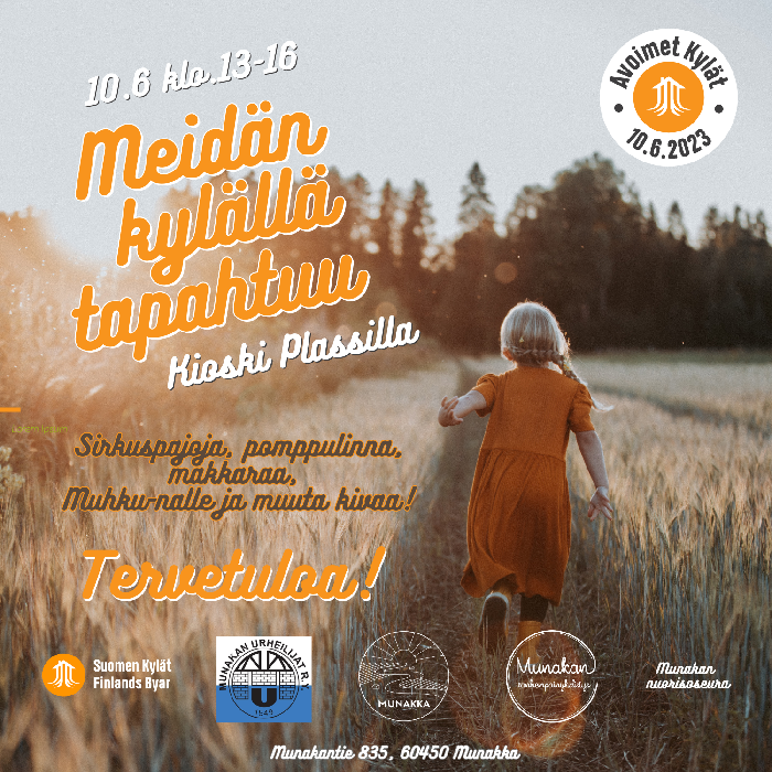 10.6. koko perheen tapahtuma Plassilla :: Munakka